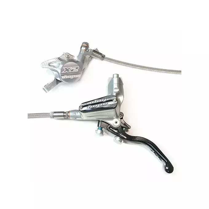 Hamulec hydrauliczny HOPE Tech 3 X2 (stalowy oplot) - Sklep rowerowy GoRide