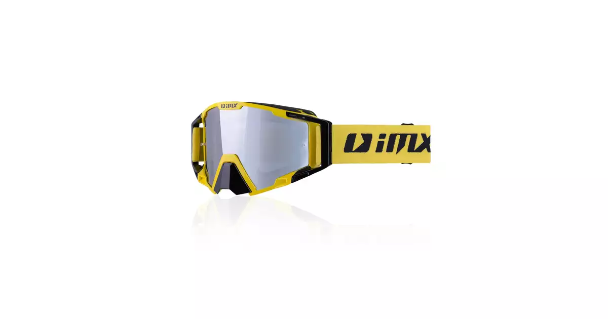 GOGLE IMX SAND YELLOW/BLACK - SZYBA SILVER IRIDIUM + CLEAR (2 SZYBY W ...